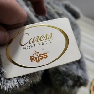 Russ | Toys | Vintage Caress Soft Pets Teddy Bear Russ 479 23 Gray With ...